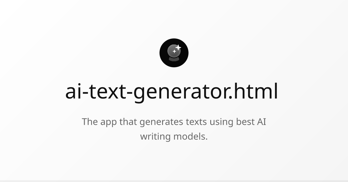 AI Text Generator